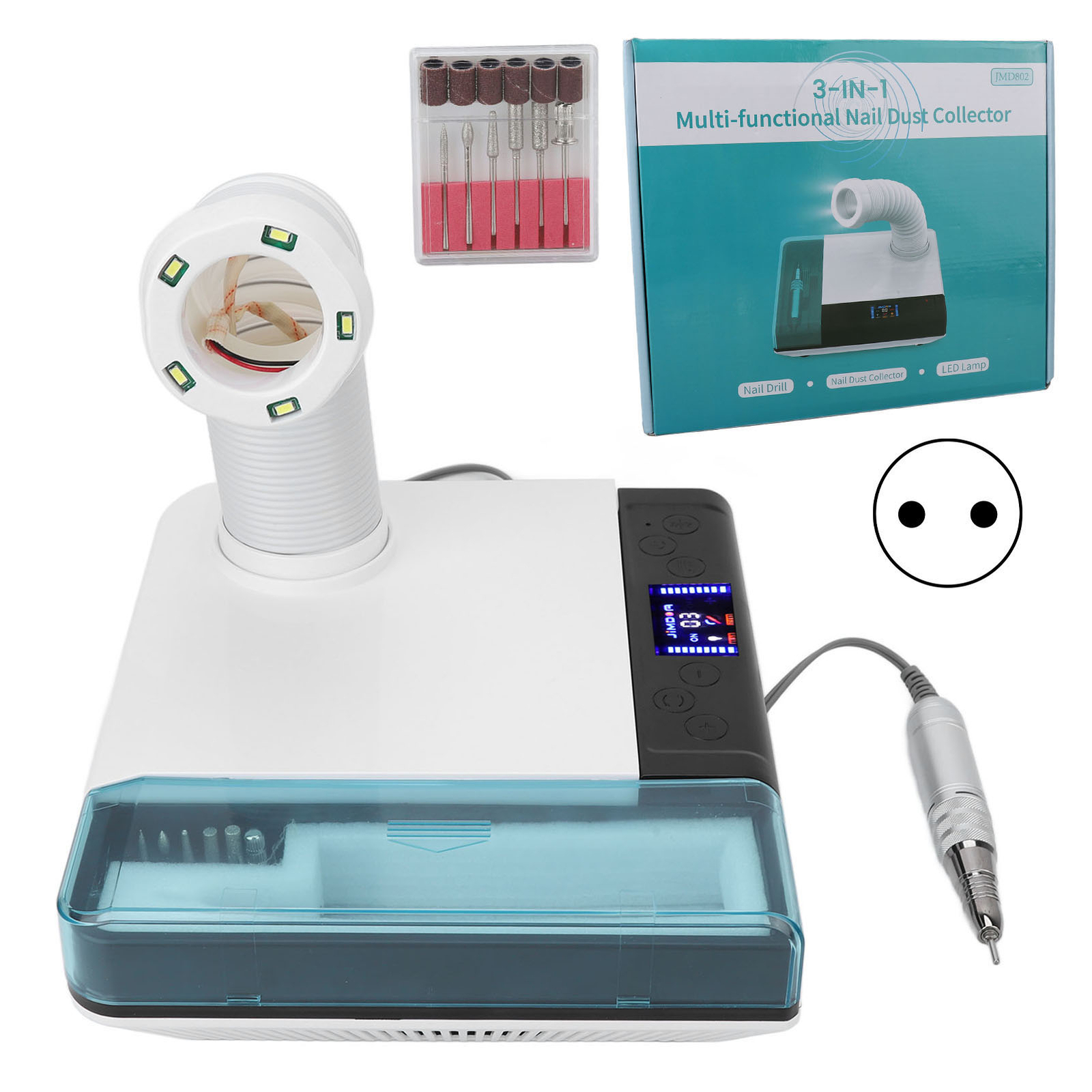 Dust Collector Dust Laboratory Equipment For Nail Dust Machine (EU Plug ...