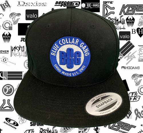 Blue Collar Gang embroidered Black Cap FlexFit Yupoong Hat Snapbacks ...