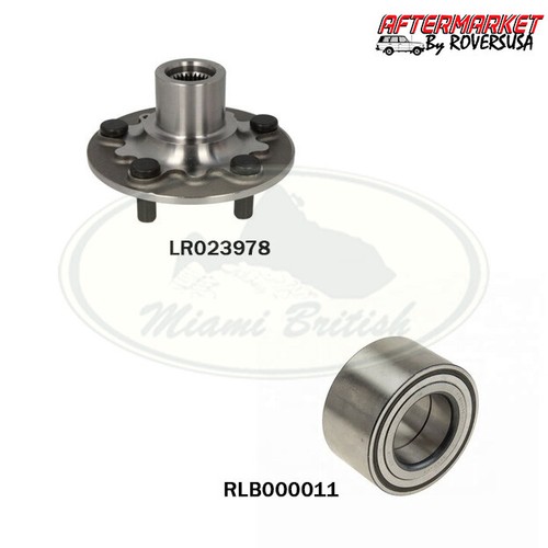 LAND ROVER WHEEL HUB FRONT + BEARING SET RANGE 03-12 LR023978 RLB000011 ...