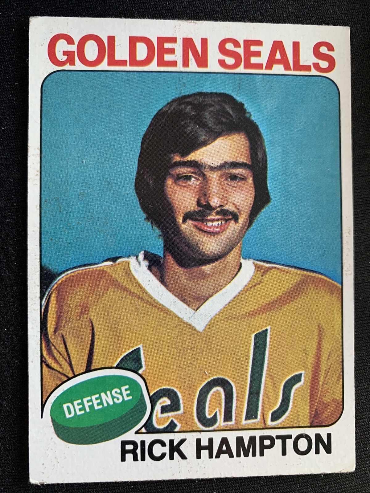1975-76 Topps Hockey Card #65 Rick Hampton California Golden Seals NM ...