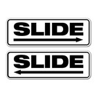 Slide Arrow Door Sign Sticker Decal Shopfront Trading #7406ST | eBay