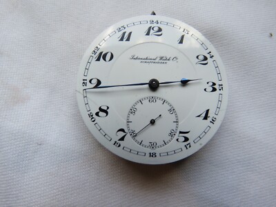 International Watch Co. (JWC) Pocket Watch Movement 44mm Winds Sets ...