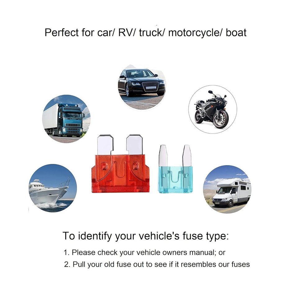 250 Pieces - Car Fuses Assortment Kit, Blade-Type Automotive Fuses ...