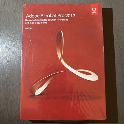 Adobe Acrobat Pro 2017 Boxed | DVD for Windows | New | eBay