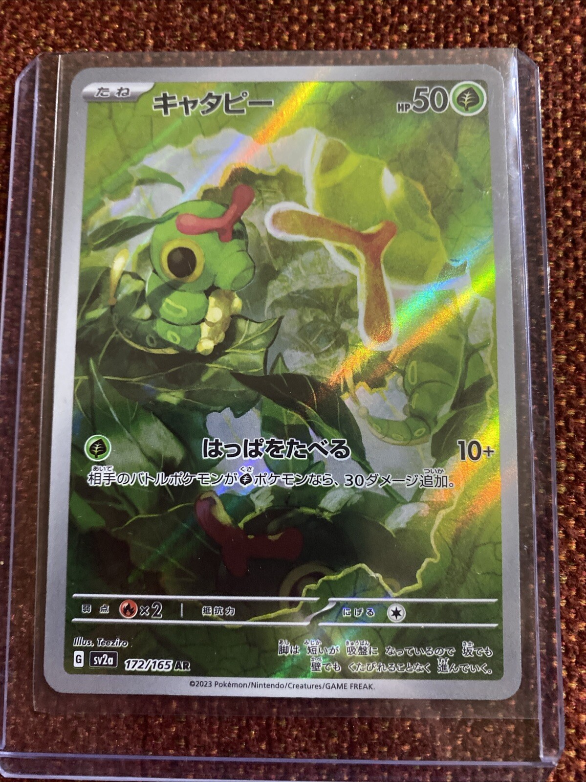 Caterpie 172/165 AR 151 sv2a Art Rare Japanese Pokemon Card (Near Mint ...