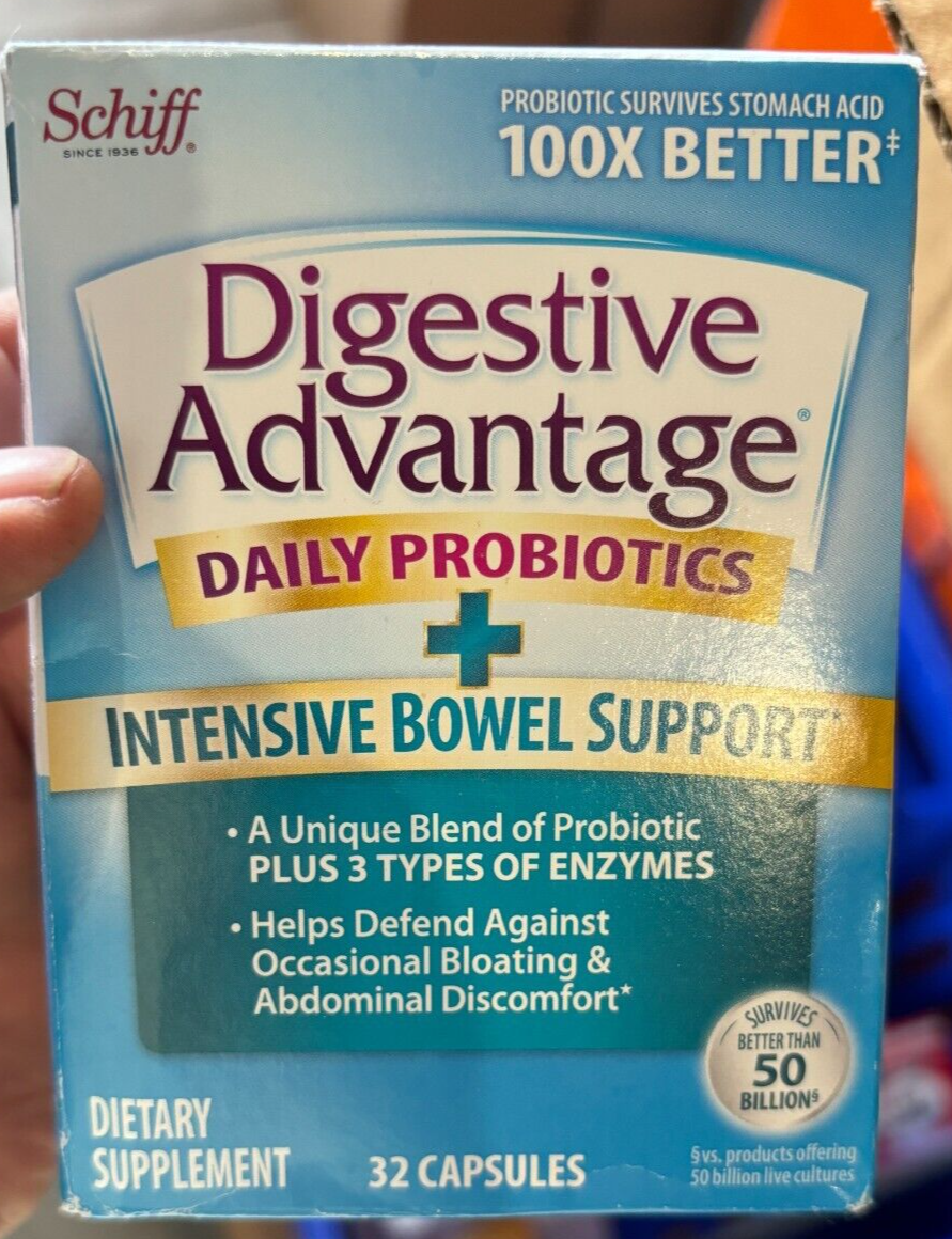Digestive Advantage, Daily Probiotics + Intensive Bowel Support, 32 ...