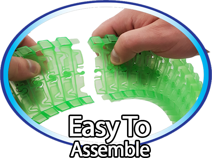 2 Magic Twister Glow In the Dark Light Up Race Tracks Tracks Flex ...