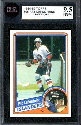1984-85 TOPPS NHL HOCKEY#96 Pat LaFontaine RC KSA 9.5 NGM N Y Islanders ...