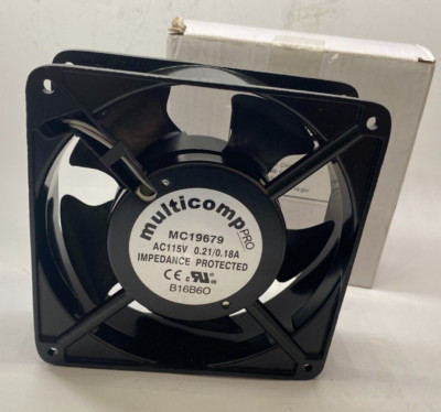 New MULTICOMP MC19679 Axial Fan - Cooling Fan (115VAC, 0.21/0.18A ...