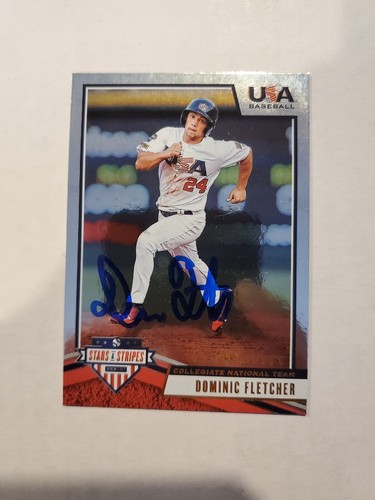 DOMINIC FLETCHER Autograph ARIZONA DIAMONDBACKS auto Baseball Card | eBay