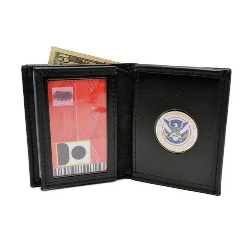 Perfect Fit Military Challenge Coin Wallet Bifold Leather - Changeable ...