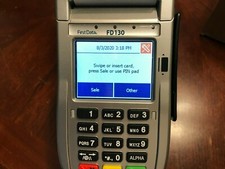 First Data FD130 EMV NFC Dial/IP Credit Card Machine for sale online | eBay