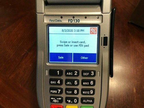First Data FD130 EMV NFC Dial/IP Credit Card Machine | eBay
