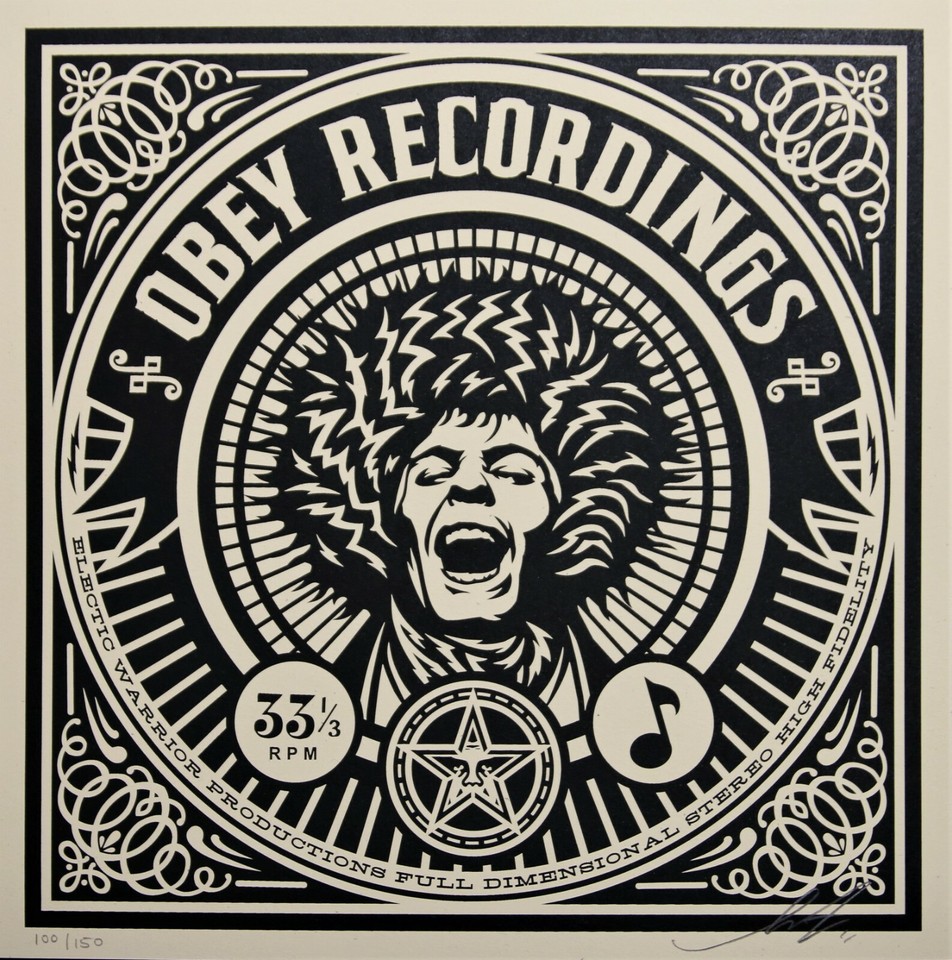 SHEPARD FAIREY hand signiert Party At Moontower box record ed150 2011 ...