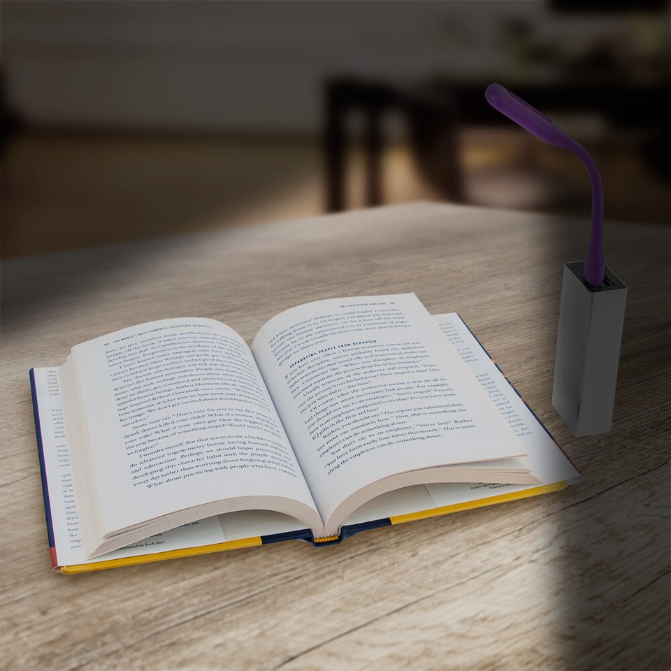 USB Powered Flexible Portable LED Lamp Book Reading Task Light (Random ...