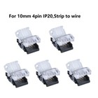 5X Wire to LED Strip Connector 2/3/4/5/6Pin 8mm 10mm 12mm Adapter RGB ...