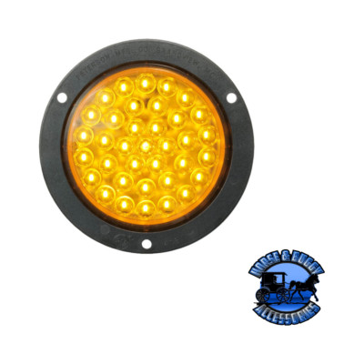 V418KTA 4" Amber LED Stop/Turn/Tail, Round, 36 Diodes, Amber Kit, w ...