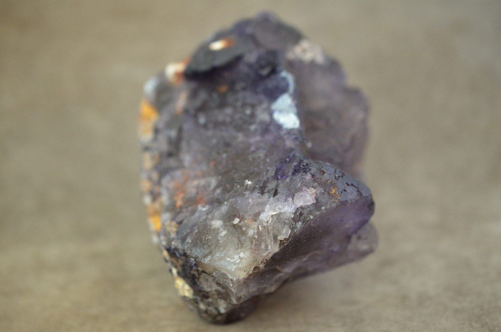 Large Muzquiz Purple Fluorite Crystal Cabinet Specimen Musquiz Coahuila ...
