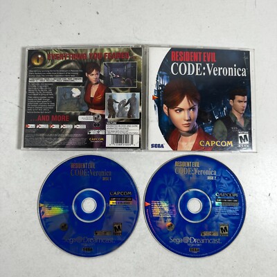 Resident Evil Code Veronica (Sega Dreamcast, 2000) Capcom Video Game ...