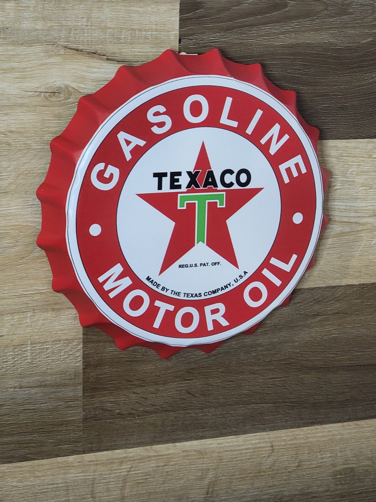 Large Texaco Metal Sign Man cave Wall Decor oil gas vintage Texaco sign ...