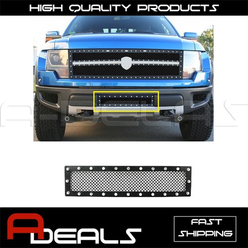 For 2009 10 11 12 13 14 Ford F-150 Black Mesh Bumper Grille Insert ...