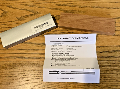 Red Laser Classic Pointer in box. Complete with carrying case. | eBay