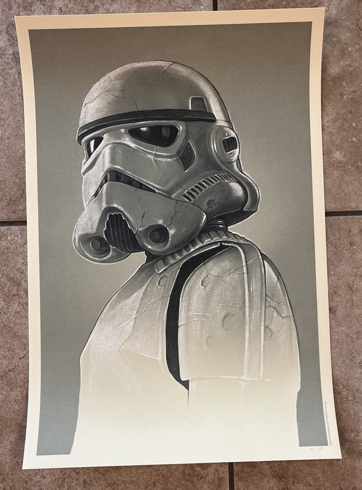 Stormtrooper Star Wars Portrait Mondo Art Poster Print #/50 - 13x19 | eBay