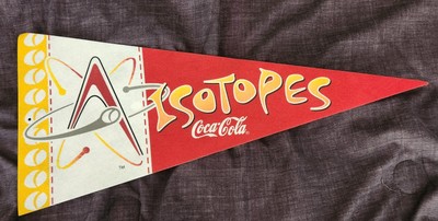 vtg Albuquerque Isotopes Coca Cola Minor Leage Baseball Pennant Banner ...