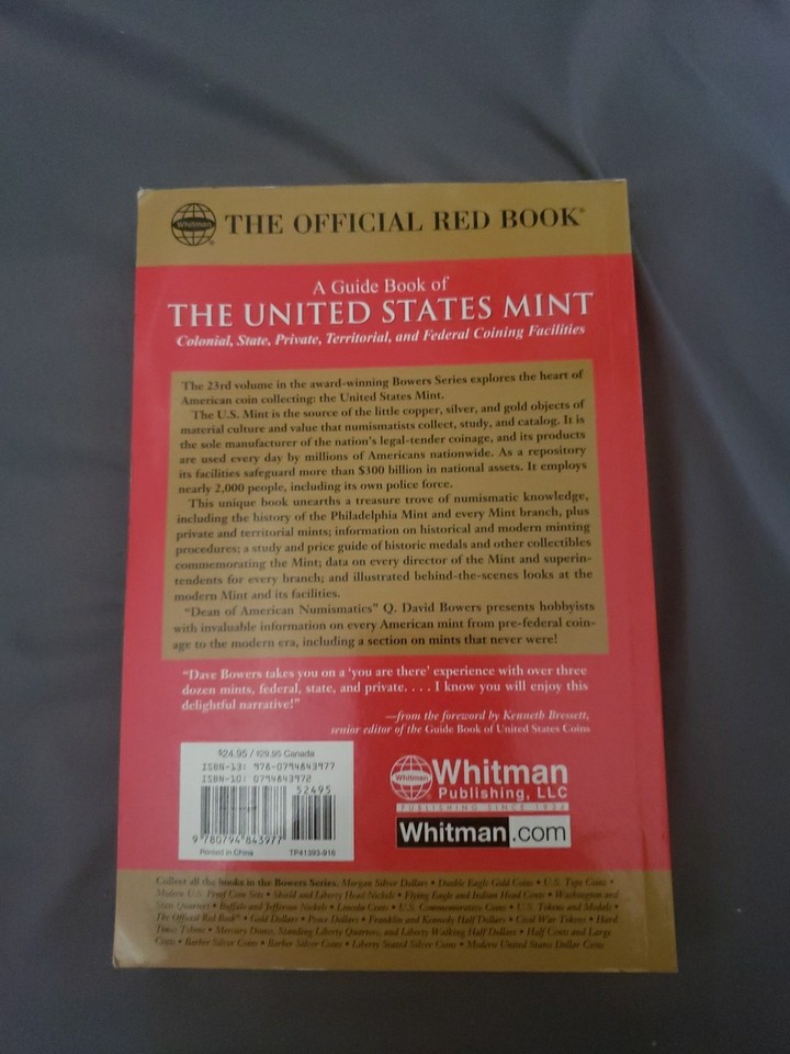The Official Red Book A Guide Book of the United States US Mint Coins ...