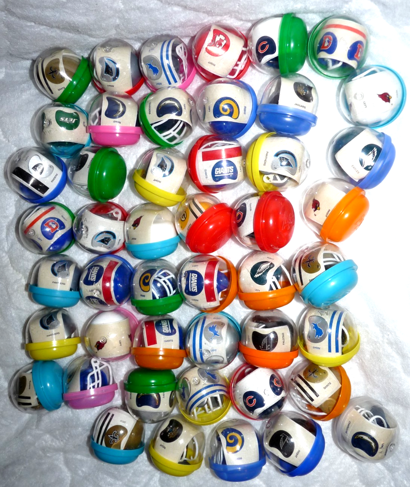 Vintage NFL Mini Gumball Vending Machine Football Plastic Helmets Lot ...