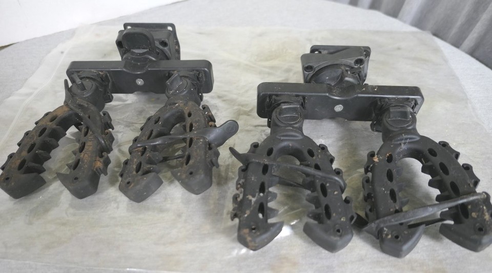 2 Kolpin Rhino Grip Rifle Gun Fishing Rod Bow Double Rack Mounts ATV 4 ...