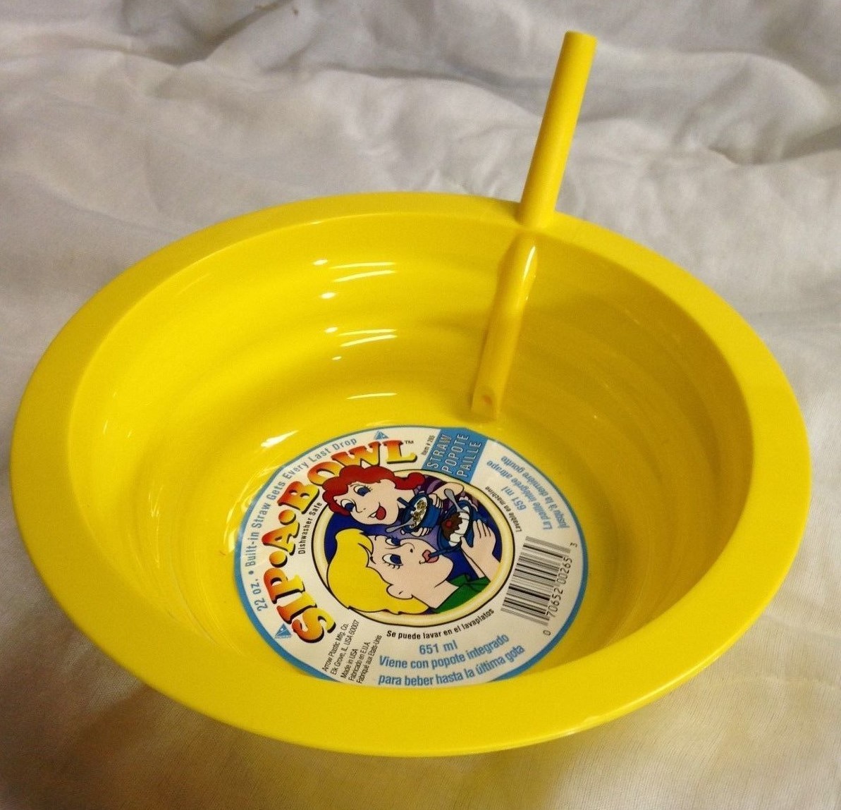 Sip-A-Bowl or Cup Built in straw BPA Free Dishwasher Safe Made In USA 4 ...