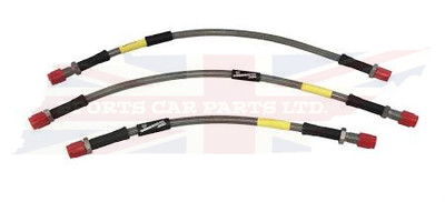 Set of New Stainless Front & Rear Brake Line Hoses MGB 1963-80 ...