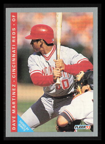Dave Martinez 1993 Fleer #395 San Francisco Giants | eBay