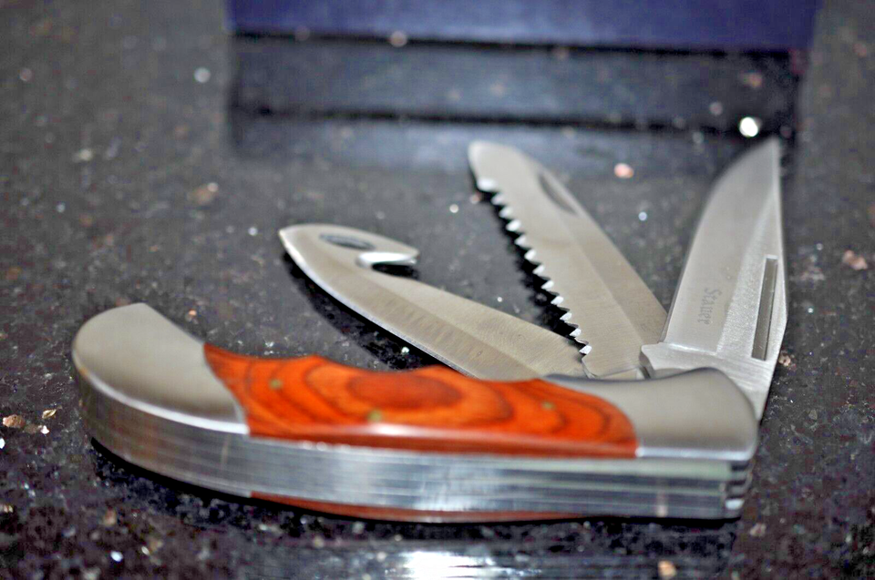 Stauer Trifecta Knife #28752 with Original Sleeve and Box | eBay
