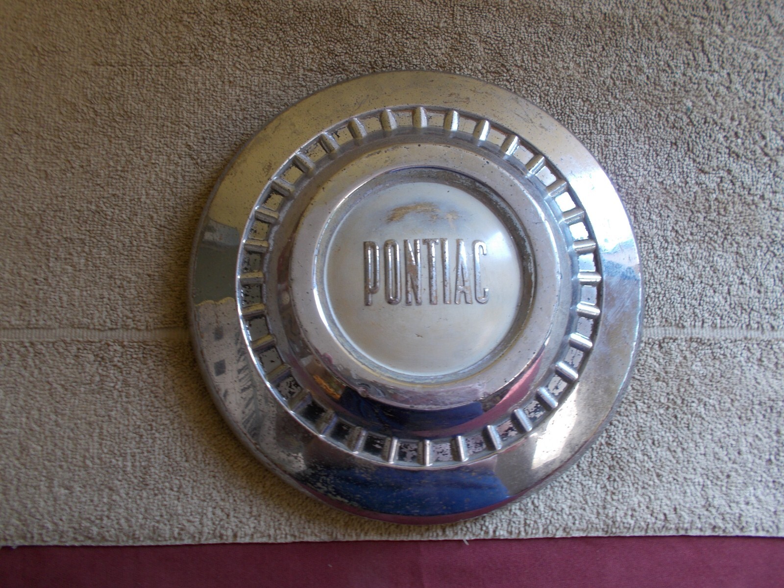 VINTAGE 1950s PONTIAC HUB CAP DOG DISH POVERTY MUSCLE CAR MAN CAVE | eBay