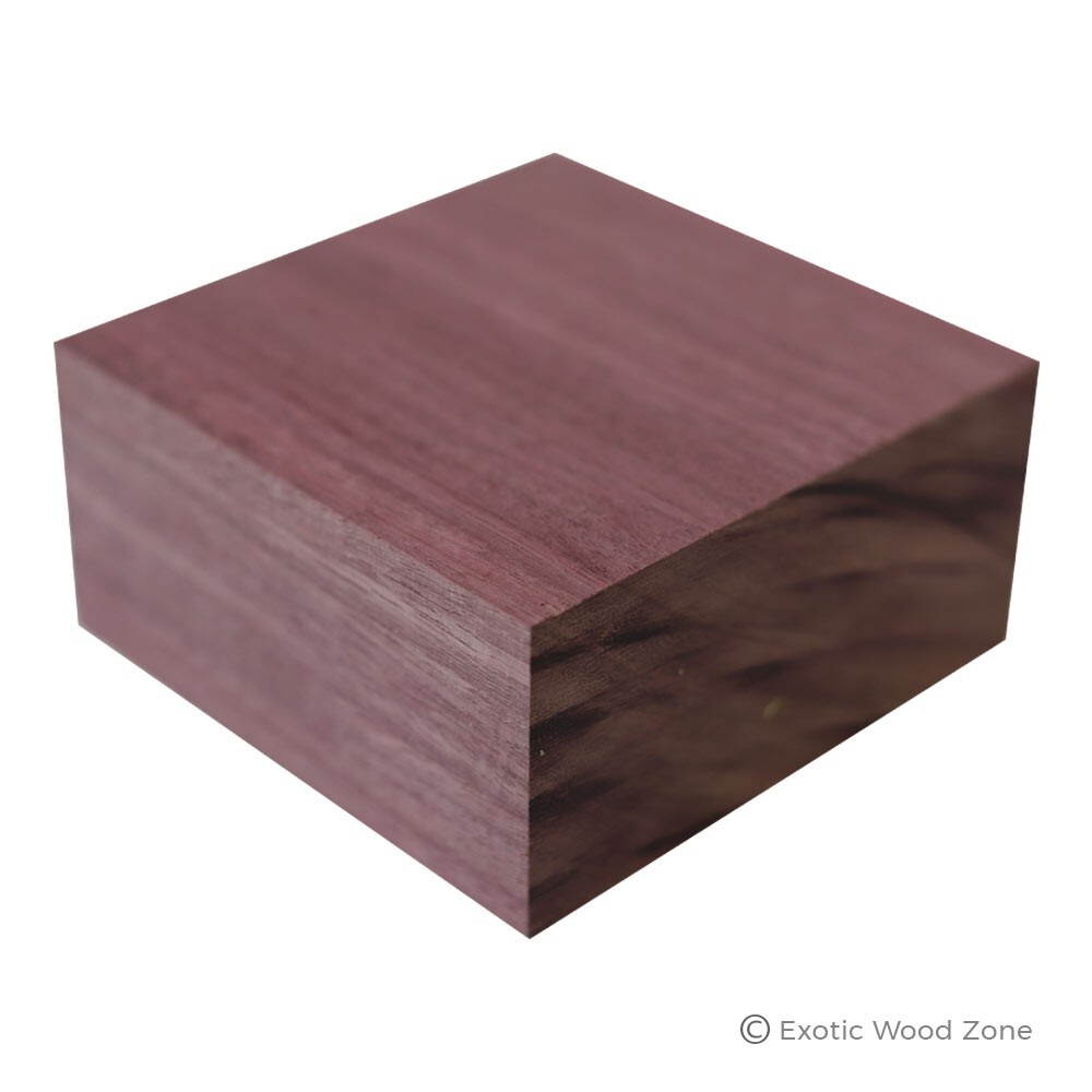 Purpleheart Bowl Turning Blank Square Carving Wood Block Lathe 6"x6"x2 ...