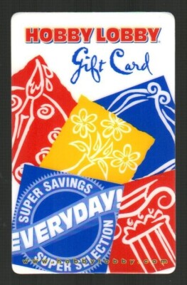 HOBBY LOBBY Super Savings Everyday 2006 Gift Card ( $0 ) | eBay