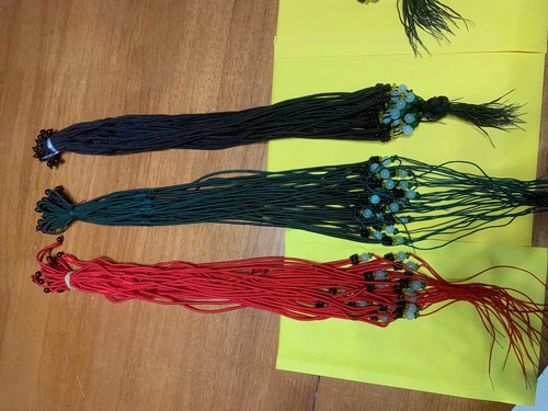 For jade green brown Black red string cord rope 10 piece 27.50 inches ...