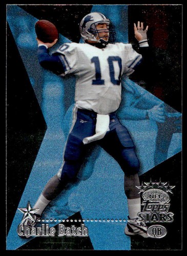 1999 Topps Stars 36 Charlie Batch Detroit Lions Football Card | eBay