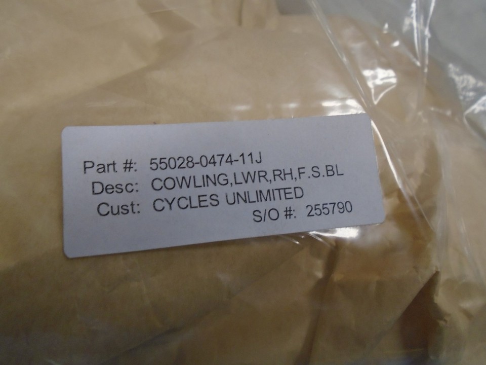 KAWASAKI ZX14R ZX14 06-11 OEM RIGHT LOWER FAIRING COWL 55028-0474-11J ...