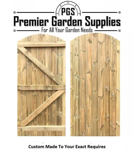 Bespoke Custom Made To Measure Wooden Garden Gate/Tongue & Groove Arch ...