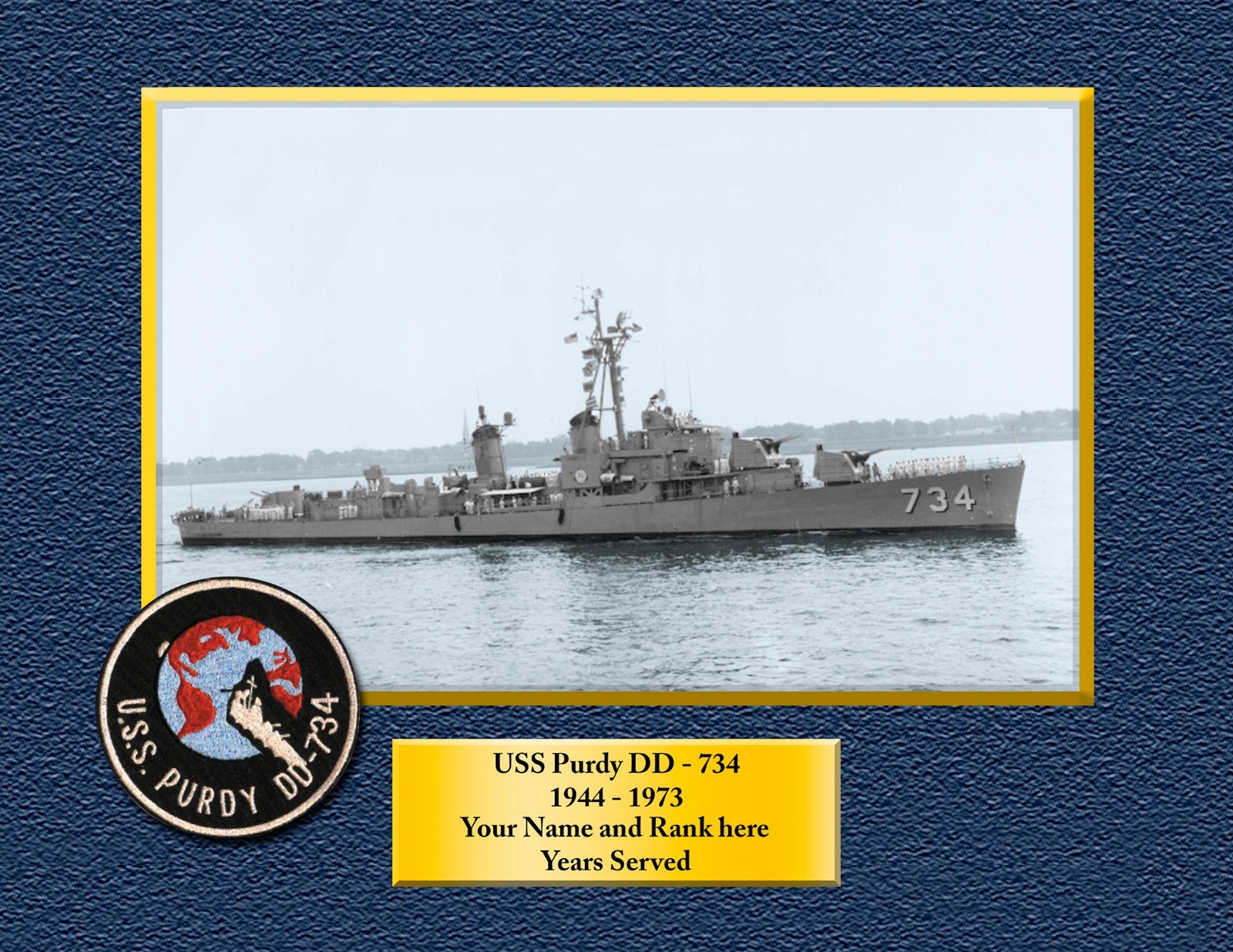 USS REMEY DD688 Custom Personalized Print of US Navy Gift Idea | eBay