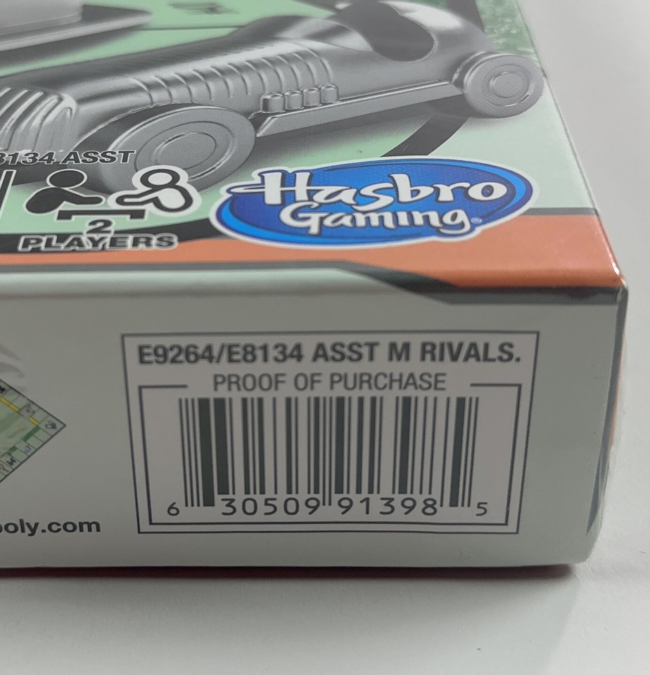 Monopoly Rivals Edition Hasbro Board Game Brand New Factory Sealed ...