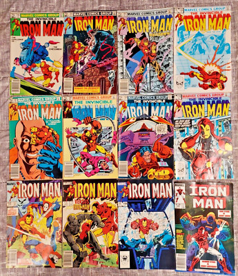 Iron Man #170 & 200, part of lot of 12 covering #163-200. Stark vs ...