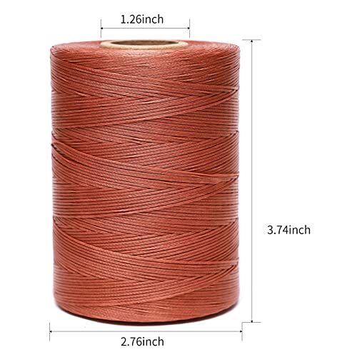 Waxed Thread852Yards 150D 0.8mm Flat Polyester Wax Thread for Hand ...