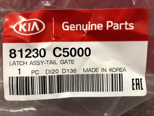 2016-2018 GENUINE KIA SORENTO REAR TAILGATE LATCH ASSY 81230 C5000 | eBay