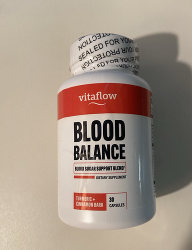 Vitaflow Blood Balance Dietary Supplement 30 Capsules 30 day Sup Exp 3/ ...
