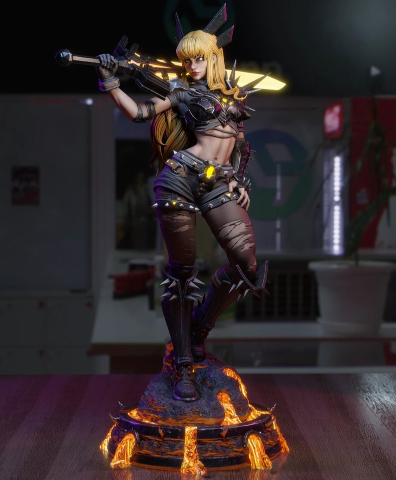 Magik- Marvel - 28 cm Resin Figure Pro Painted Commision | eBay