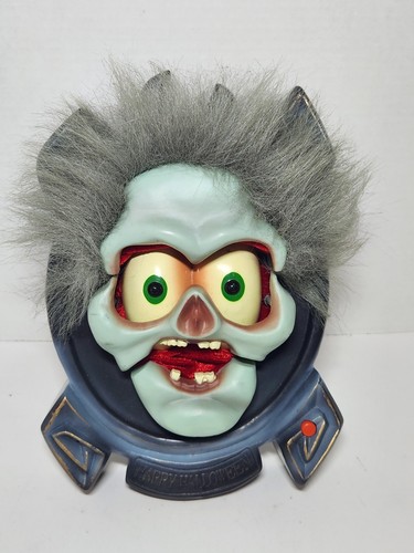 Gemmy Animated Halloween Skeleton Zombie Talking Head Skull 9.5” Light ...